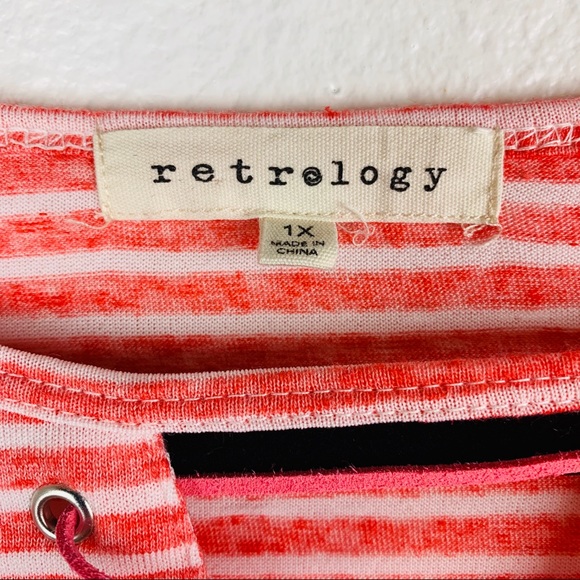 retrology | Tops | Retrology Plus Size Stripped Summer Shirt | Poshmark
